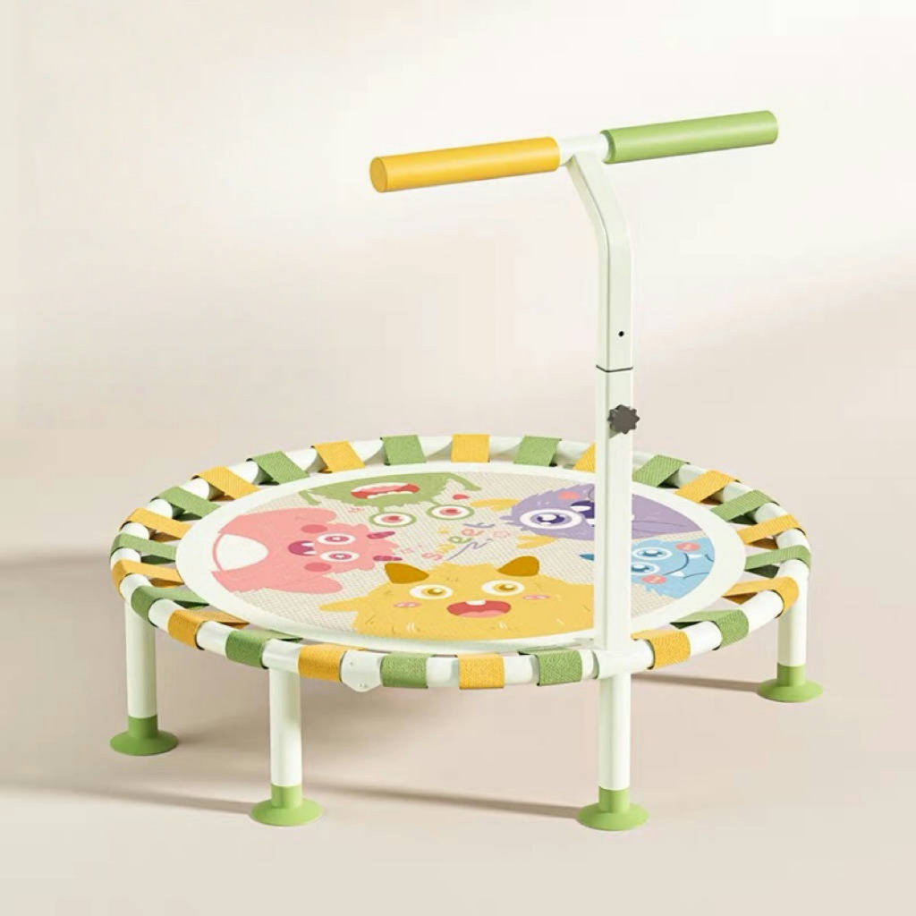 Homero Foldable Kids Trampoline with Safety Lock and Jump Surface