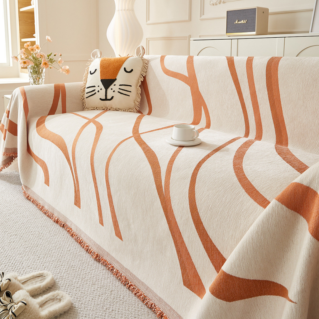 Classy All Season Chenille Fabric Anti-Slip Sofa Cover