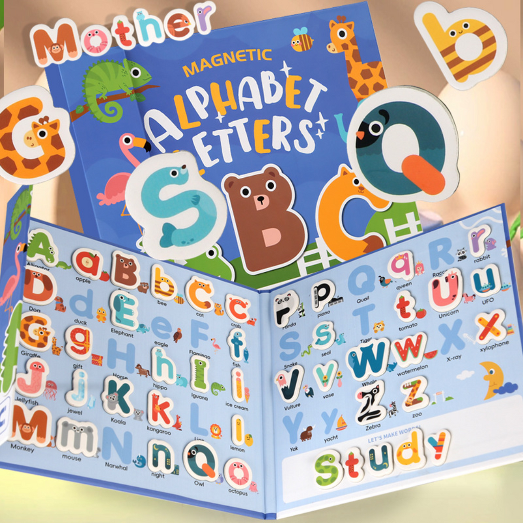 Homero Magnetic Alphabet Learning Game with 360° Flip Cards