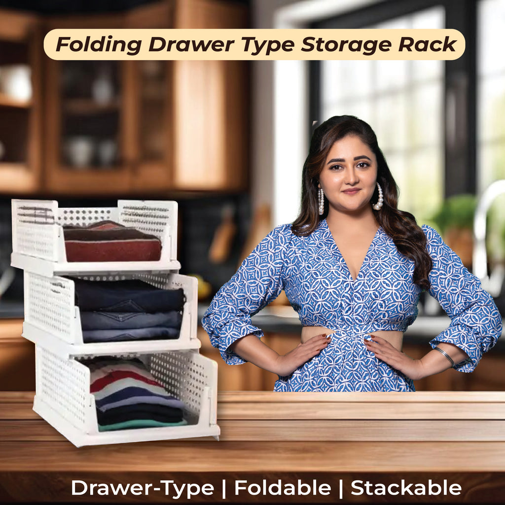 Homero Folding Drawer Style Wardrobe Organizer