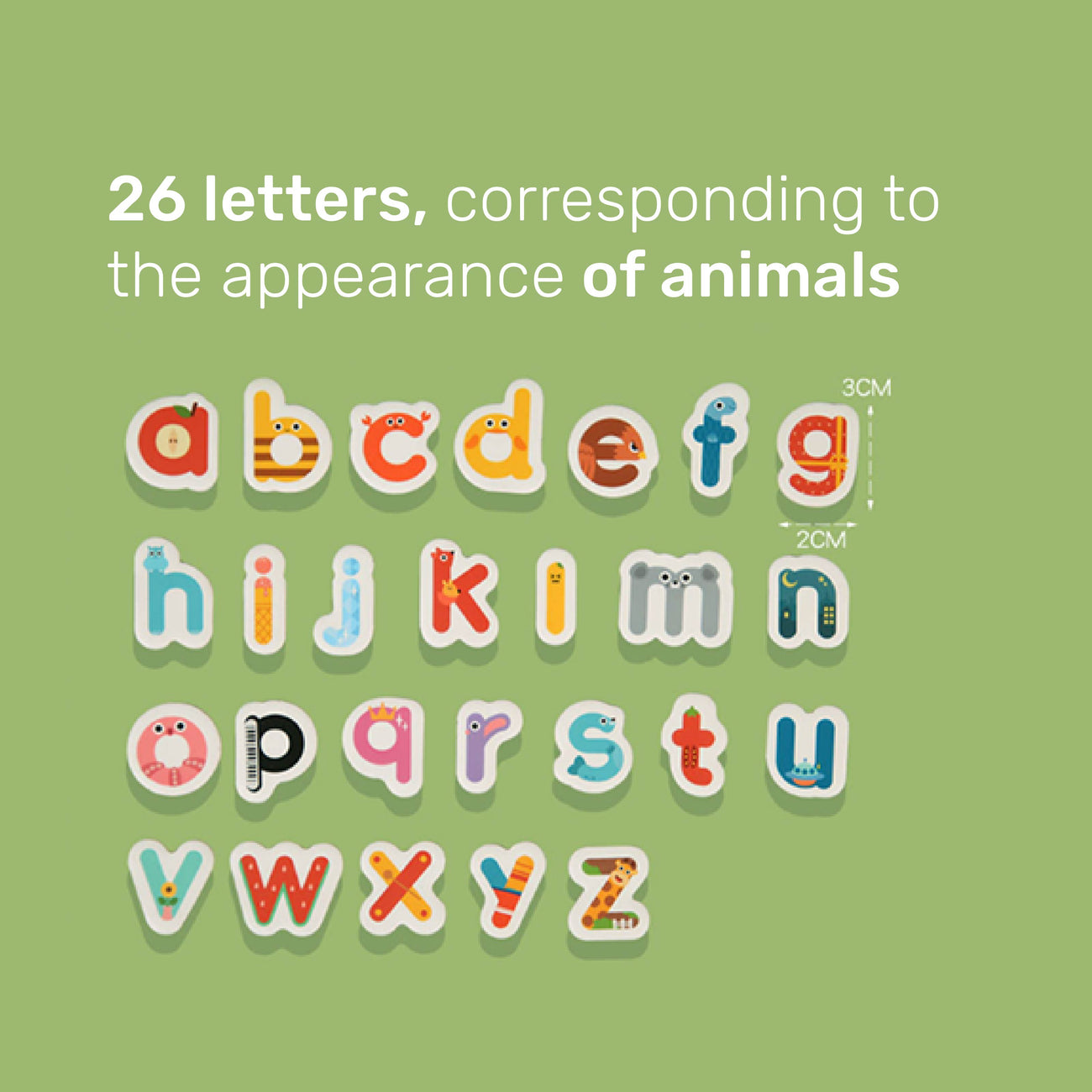 Homero Magnetic Alphabet Learning Game with 360° Flip Cards