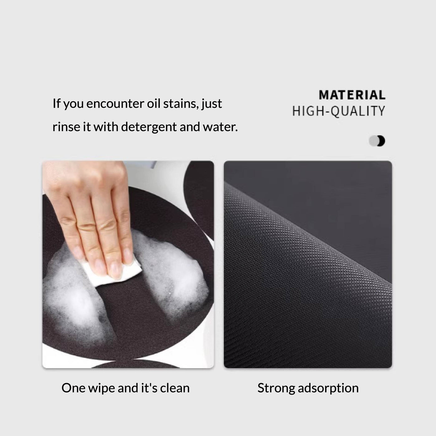 Homero Non-Slip L-Shaped Kitchen Rug with Rubber Backing